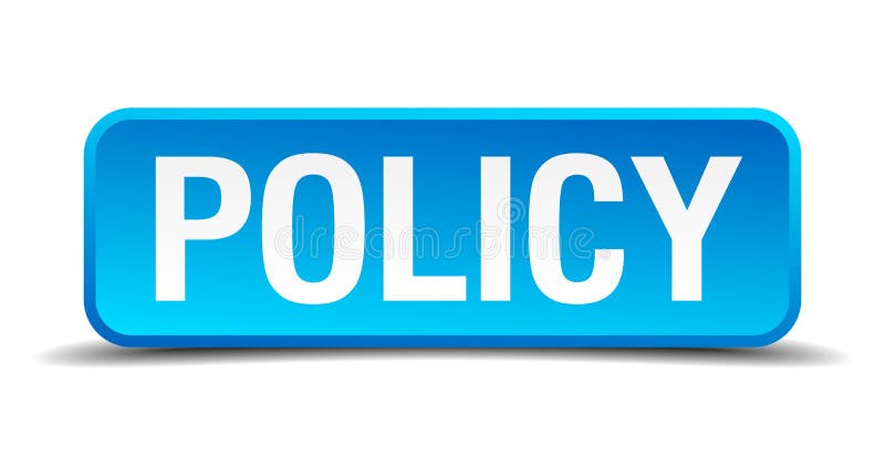 Policy button stock vector. Illustration of policy, white - 121128209