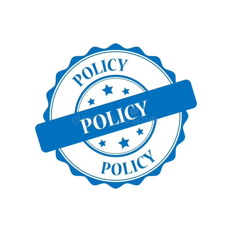 Policy stamp illustration stock vector. Illustration of sign - 109609260