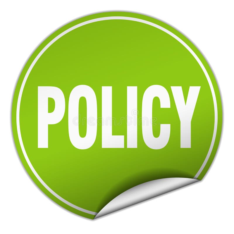 Policy sticker. stock vector. Illustration of sign, seal - 158776596