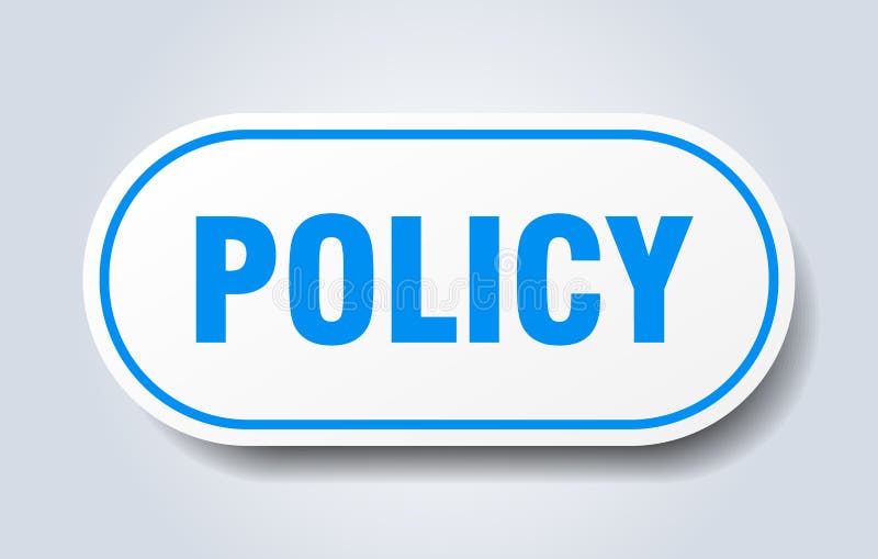 Policy sticker. stock vector. Illustration of sign, seal - 158776596