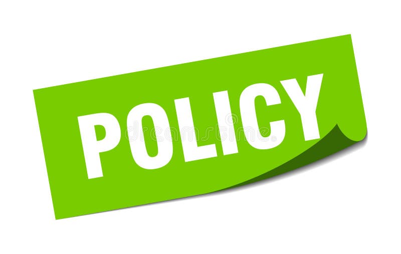 Policy sticker. stock vector. Illustration of sign, seal - 158776596