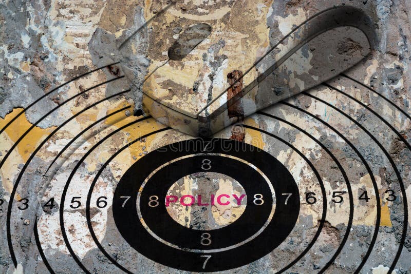 Policy target concept stock photo. Image of solution - 182516148