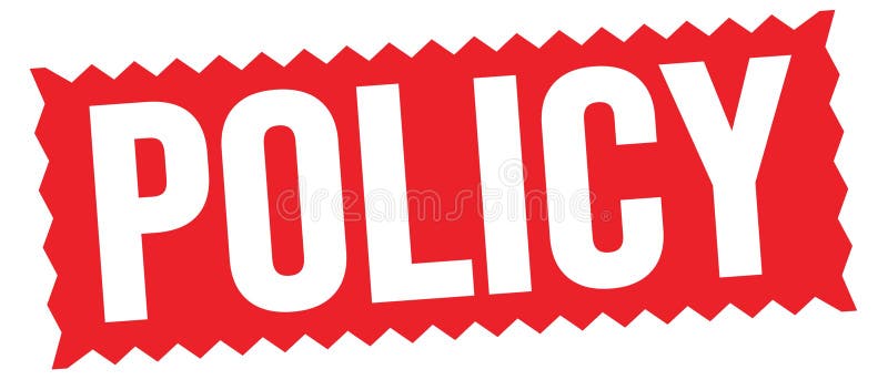 POLICY Text Written on Red Stamp Sign Stock Illustration - Illustration ...