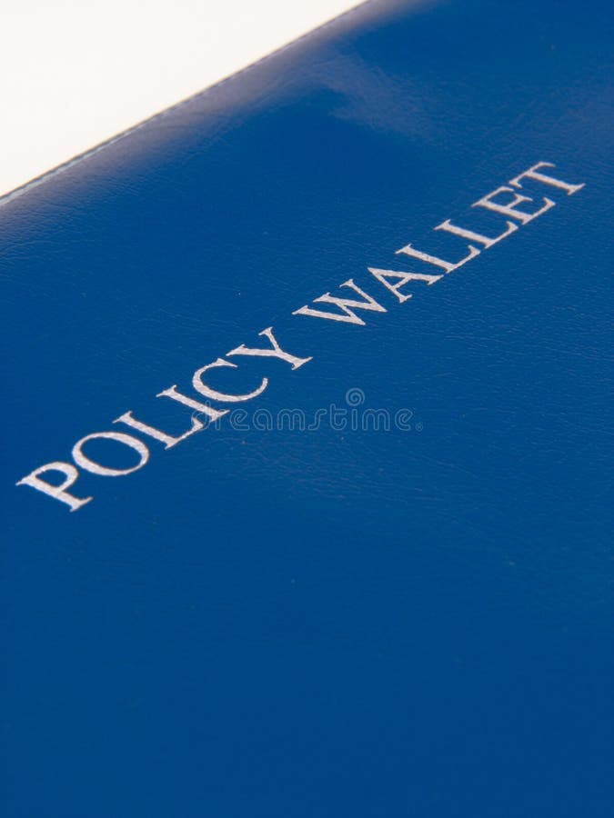 Policy Wallet Text stock photo. Image of illness, highlight - 196977200