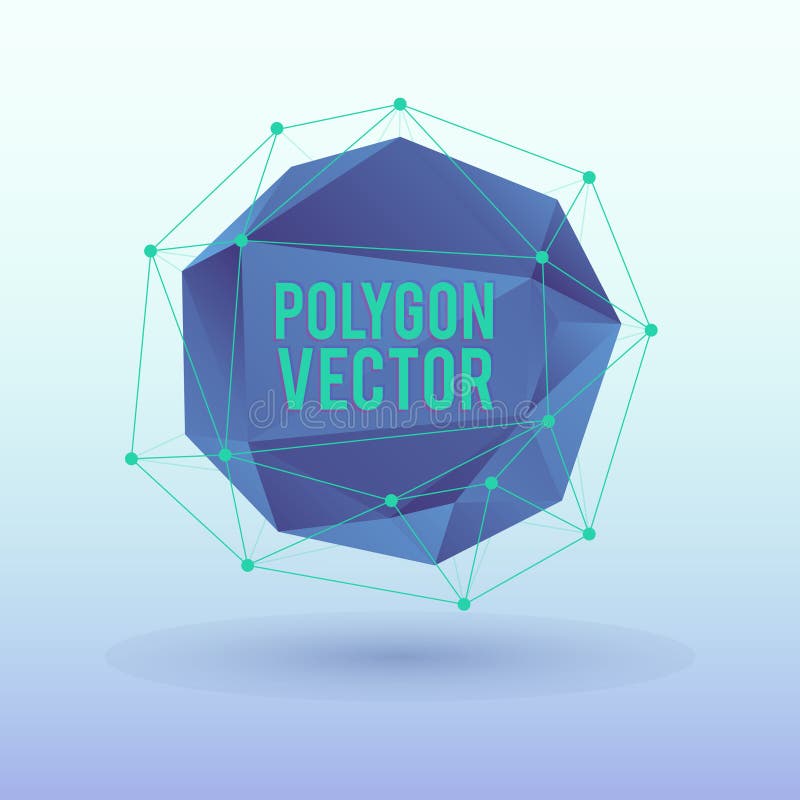 Poligon background stock vector. Illustration of layout - 54589114