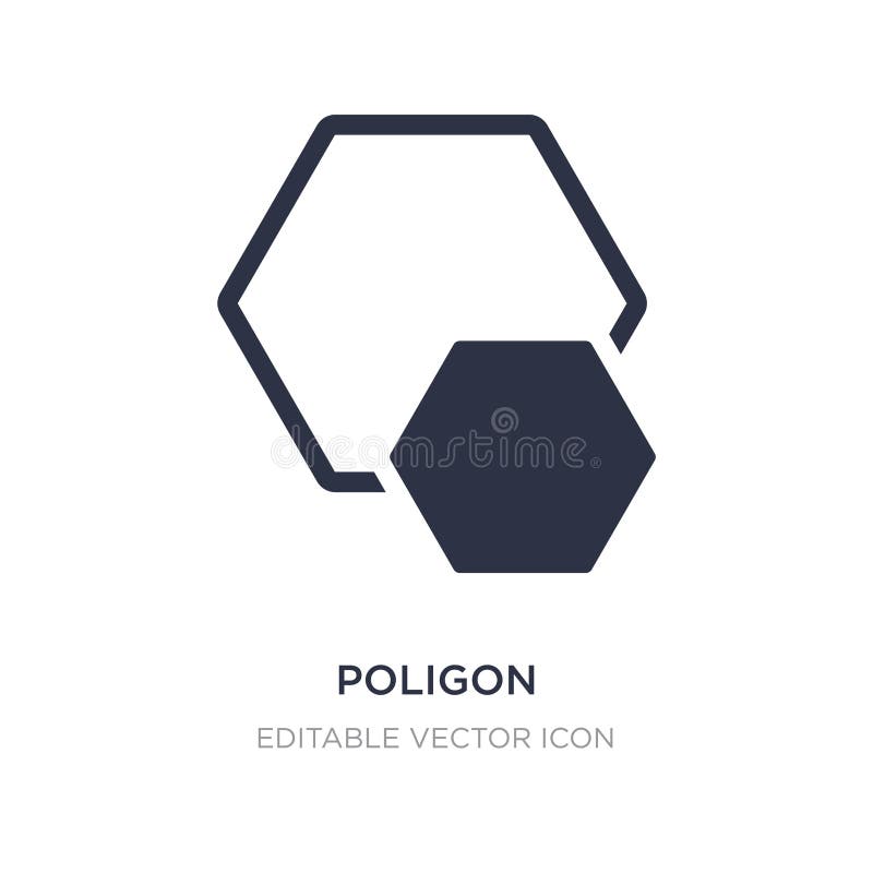 Poligon Icon On White Background. Simple Element Illustration From ...
