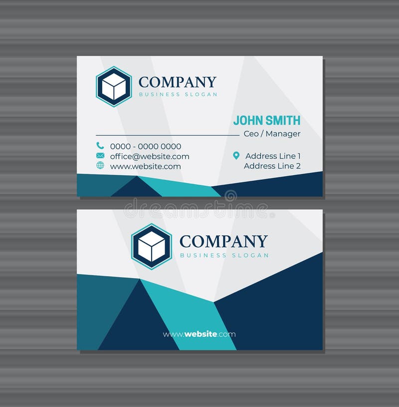 Polygon Business Card Stock Illustrations – 70,440 Polygon Business ...