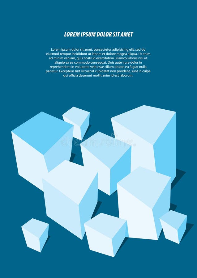 Poligonal Vector Stylized Blocks Template Layout Stock Vector ...