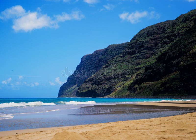Polihale State Park, Hawaii Stock Image - Image of summer, trip: 70416161