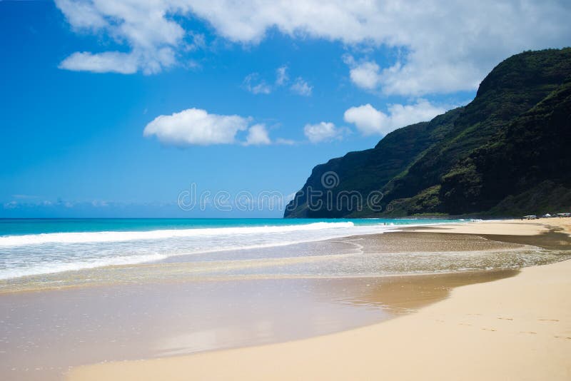 Polihale State Park, Hawaii Stock Image - Image of nature, relaxation ...