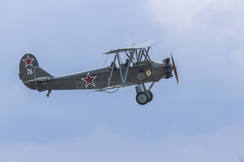 Biplane Polikarpov Po-2, Aircraft WW2 Stock Image - Image of ...