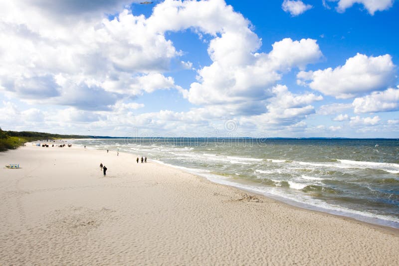 Polish Baltic coast. stock photo. Image of moskva, dock - 25727996