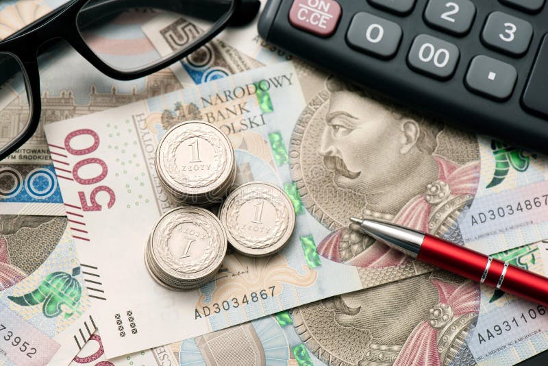 Polish 500 Banknotes, Polish Money Stock Image - Image of account ...