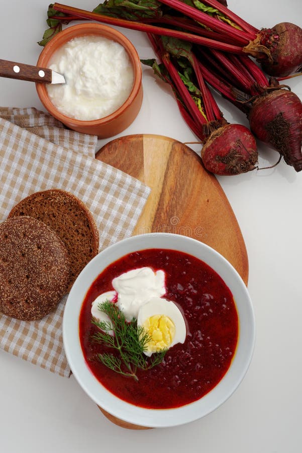 Polish beetroot soup stock photo. Image of prepared, meatless - 80442312