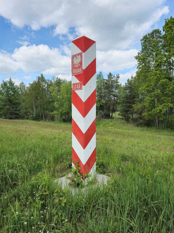 Polish Border Post. Border Post of Republic of Poland Stock Image ...