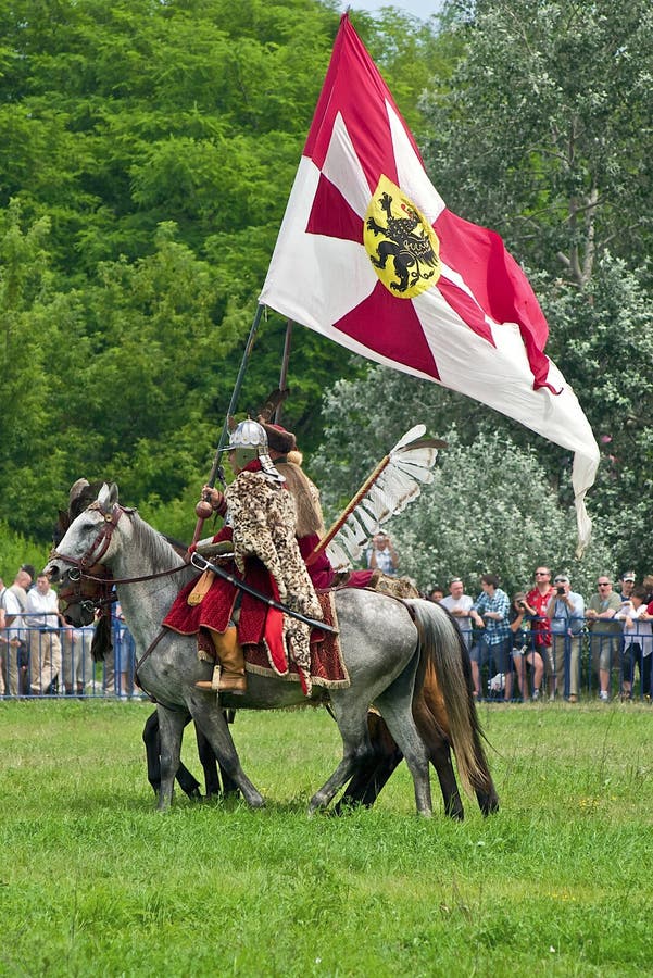 Polish Winged Hussars editorial photography. Image of lance - 15078062