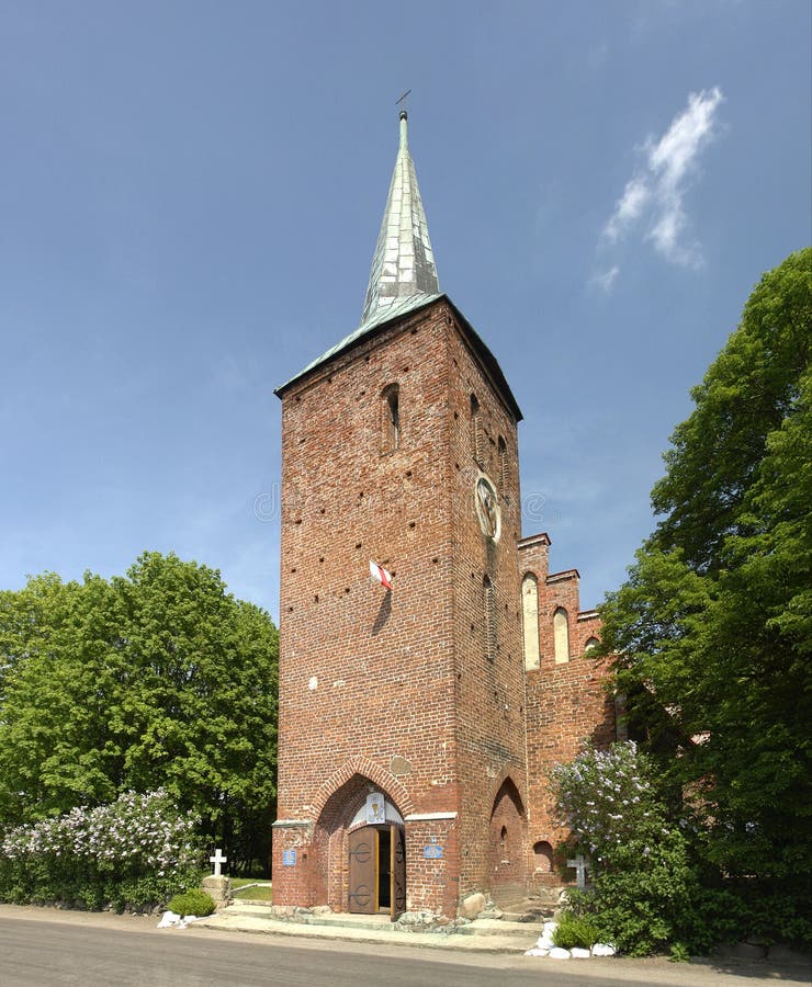 Polish church stock image. Image of polish, brick, church - 2461073