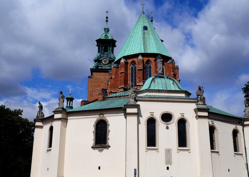 The polish church stock image. Image of cloud, tower - 94739073