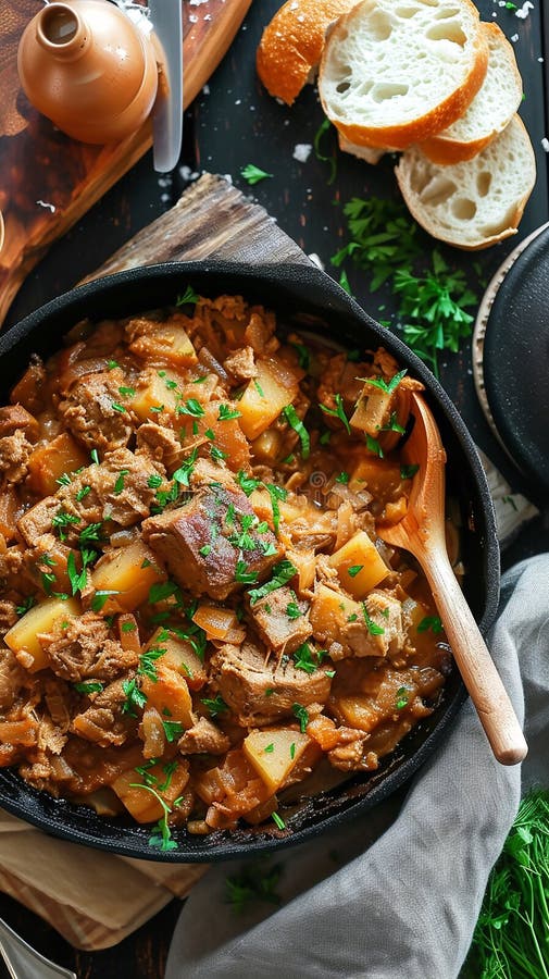 Polish Dish, Old Polish Bigos. AI Generative Stock Illustration ...