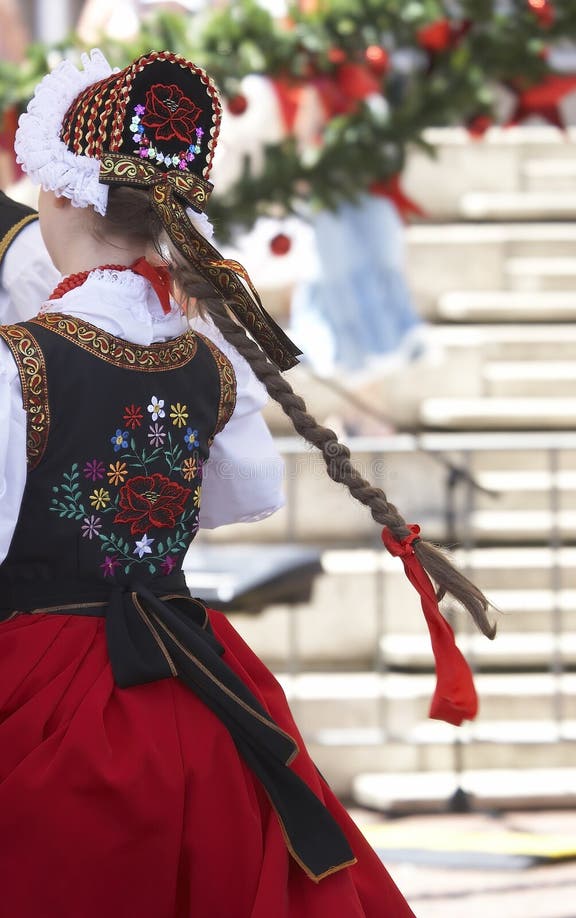 Polish Dress stock image. Image of embroidery, dancer, polish - 573413