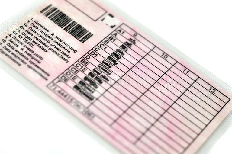 Polish Driving Licence stock image. Image of auto, document - 28615577