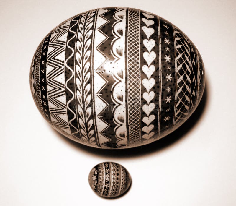 Polish Easter ostrich egg stock image. Image of color, homemade - 89129