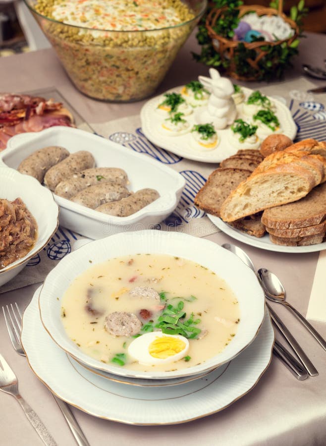 Polish Easter Soup stock photo. Image of easter, plate - 88832410