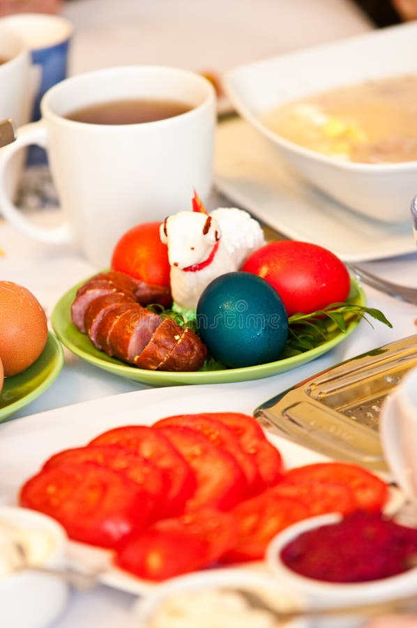 Polish Easter table stock photo. Image of colourful, colorful - 31269362