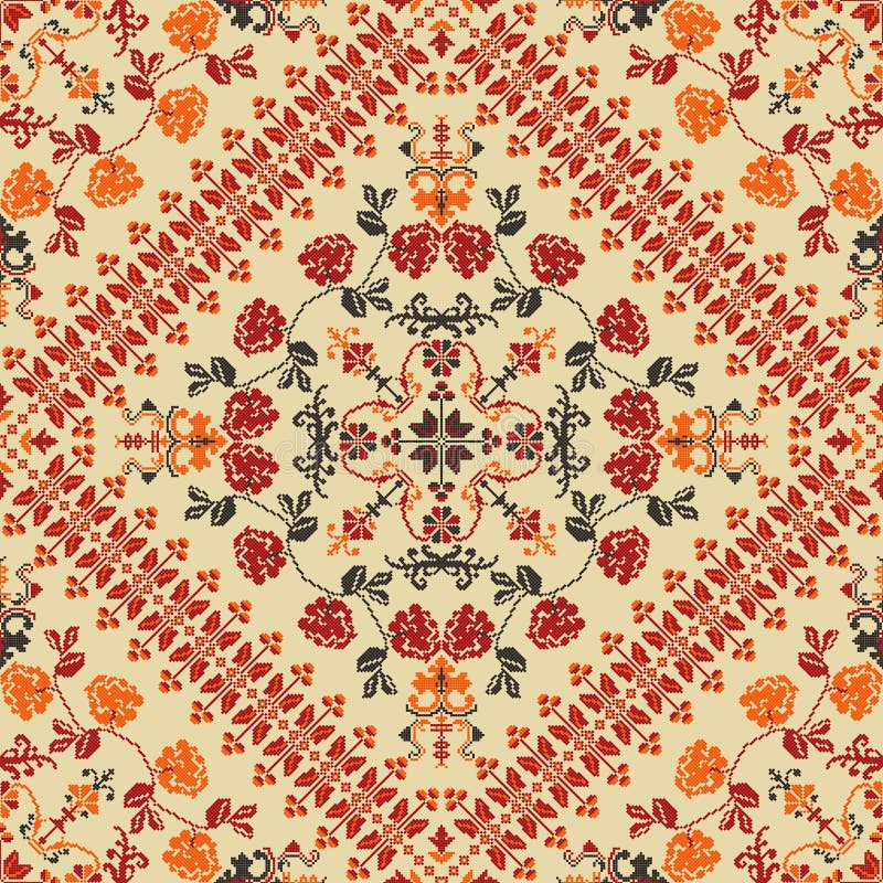 Polish Embroidery Pattern 3 Stock Vector - Illustration of ornate ...