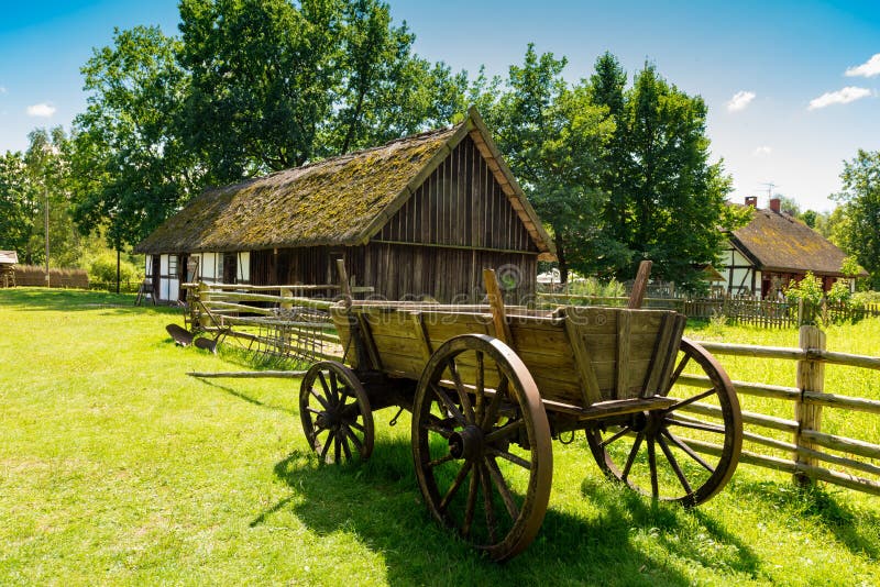Polish ethno- village stock image. Image of poland, heritage - 76280281