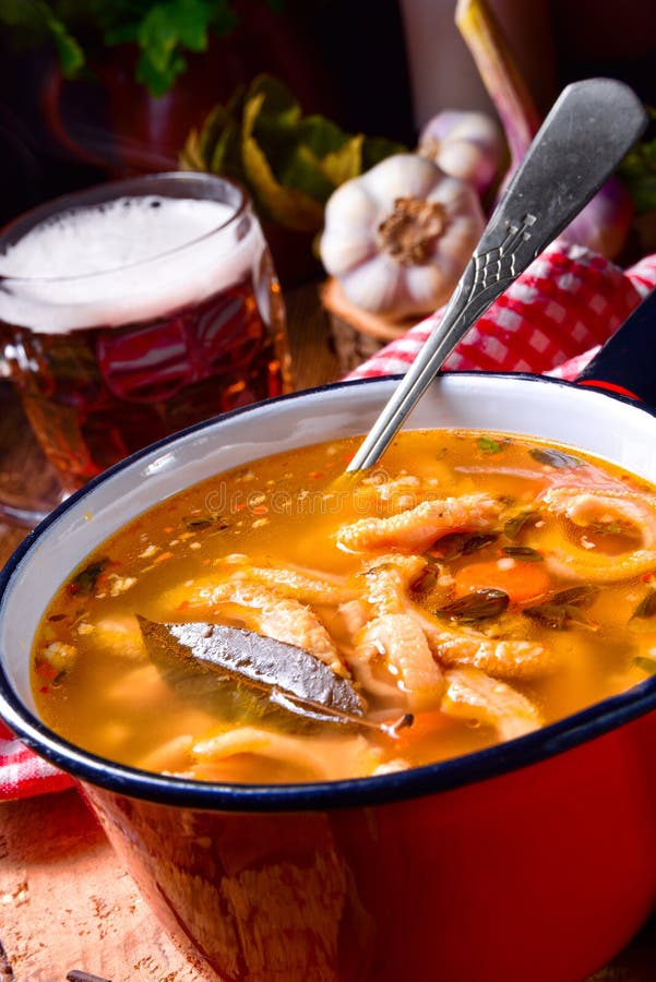 Polish Flaczki stock photo. Image of meat, marjoram - 108064376