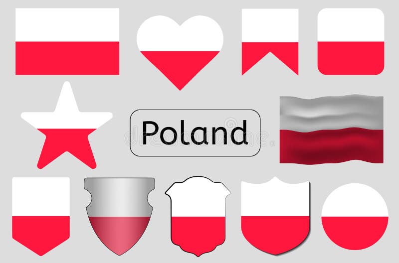 Polish Flag Icon, Poland Country Flag Vector Illustration Stock Vector ...