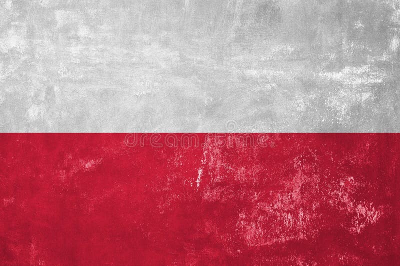 Polish Flag stock image. Image of grunge, wall, retro - 88088257