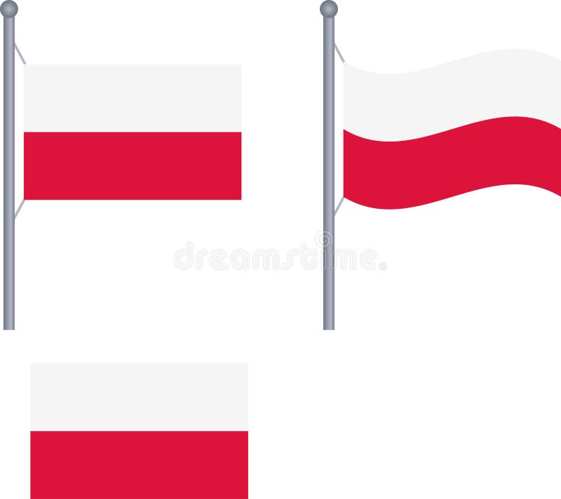 Polish flag stock vector. Illustration of brand, advertising - 371871153