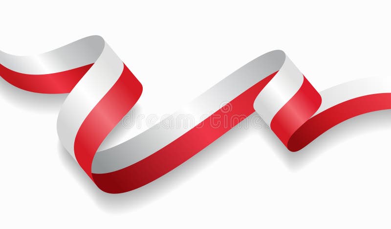 Polish Flag Wavy Abstract Background. Vector Illustration. Stock Vector ...