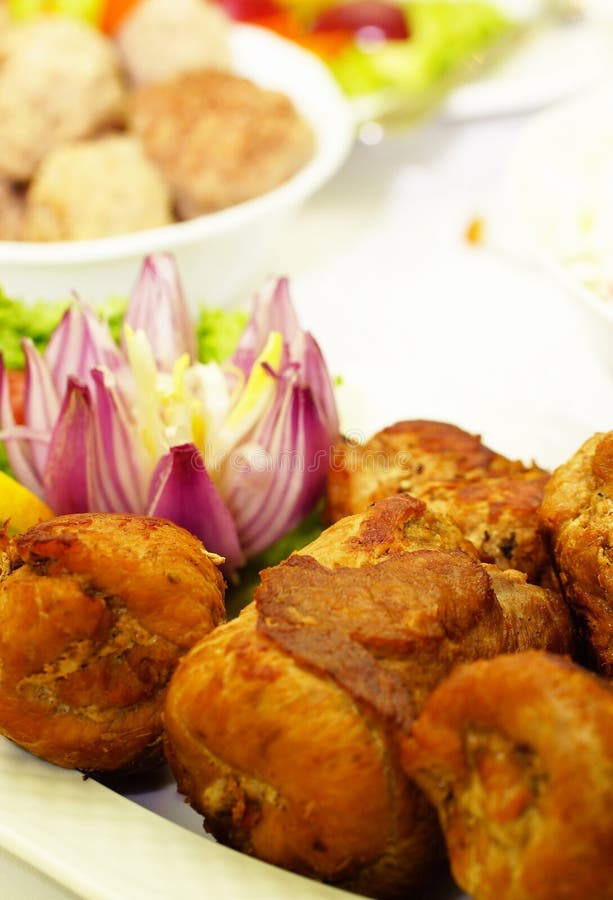 Polish meat rolls stock photo. Image of pork, dish, table - 45760644