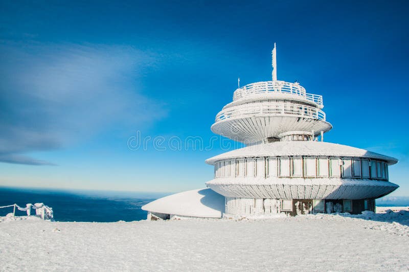 The Polish Meteo Observatory Stock Image - Image of stadium, building ...