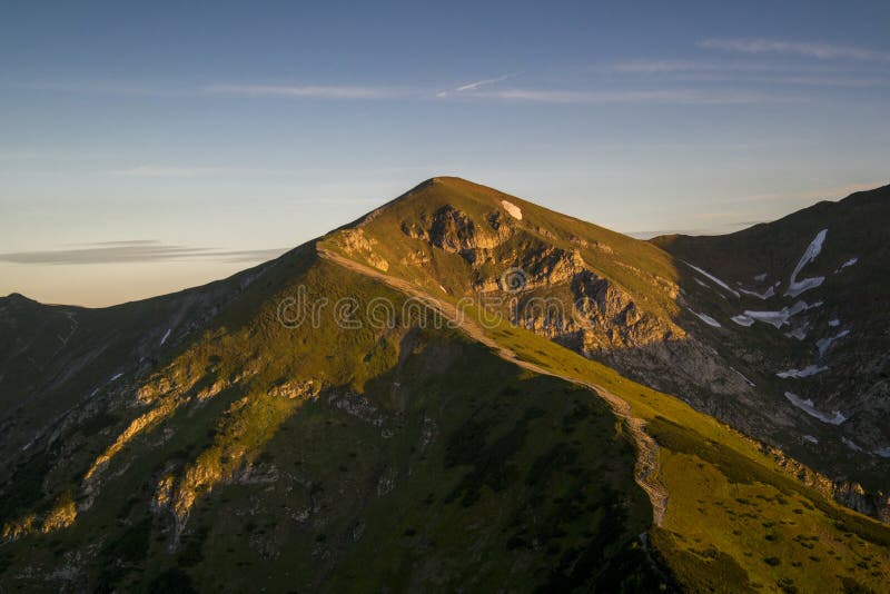 Polish Mountain stock photo. Image of sunset, polish - 42949958