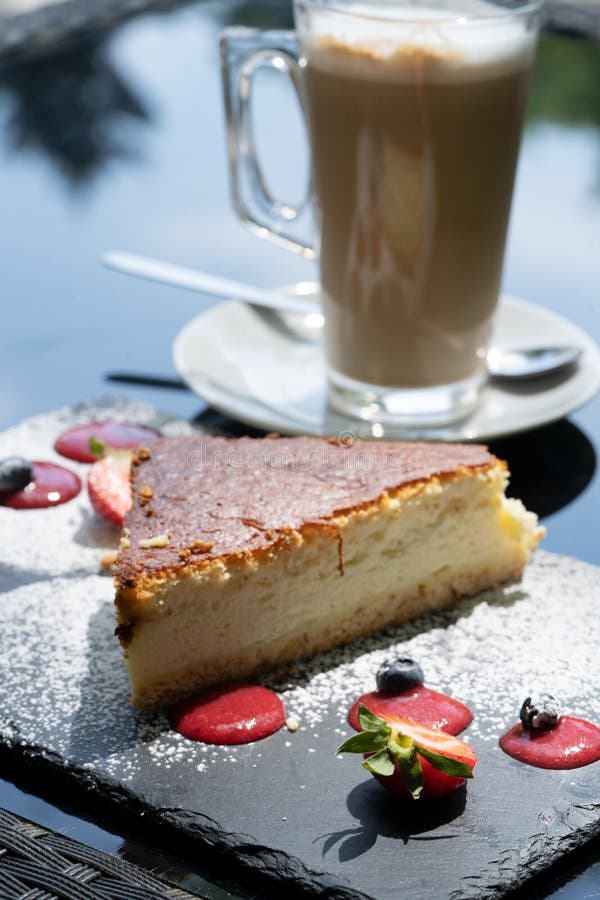Polish National Desert - Sernik Stock Image - Image of sugar, dessert ...