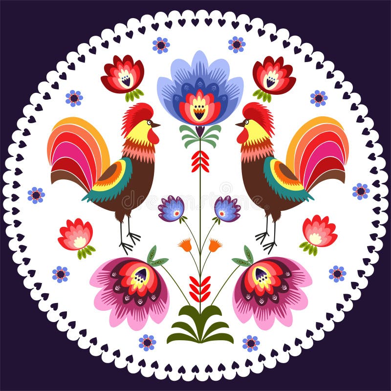 Polish pattern stock vector. Illustration of flower, floral - 32265312