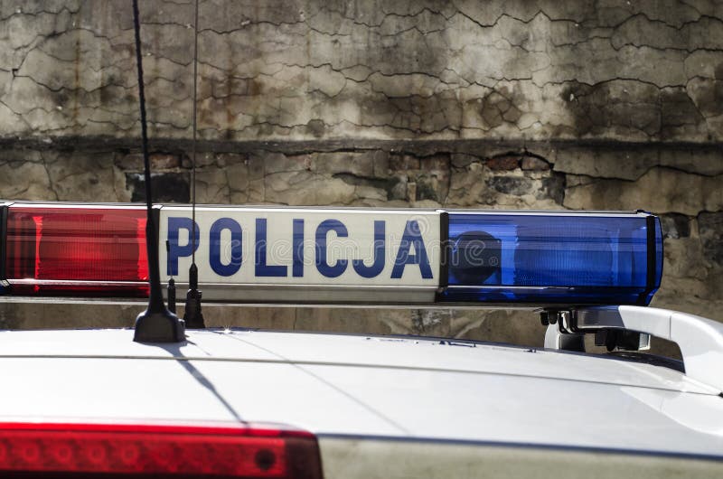 Polish Police sign stock photo. Image of poland, service - 39905552
