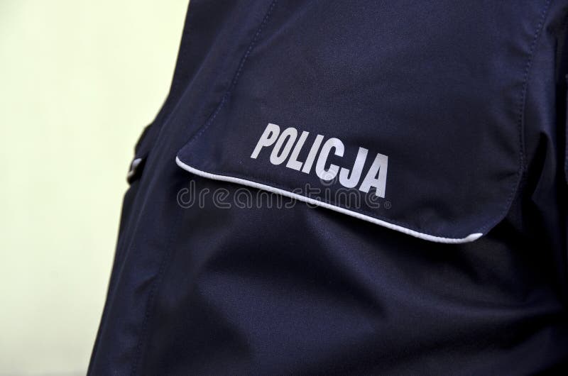 Polish Police sign stock photo. Image of poland, service - 39905552