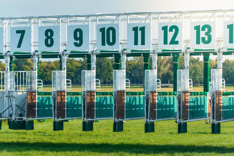 Starting Gates for Horse Races Stock Image - Image of success, track ...