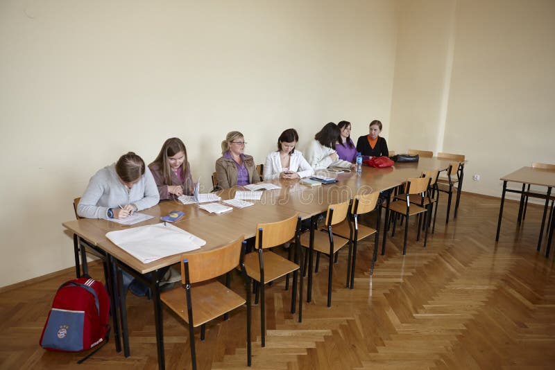Polish Students at Final Examination Editorial Image - Image of ...
