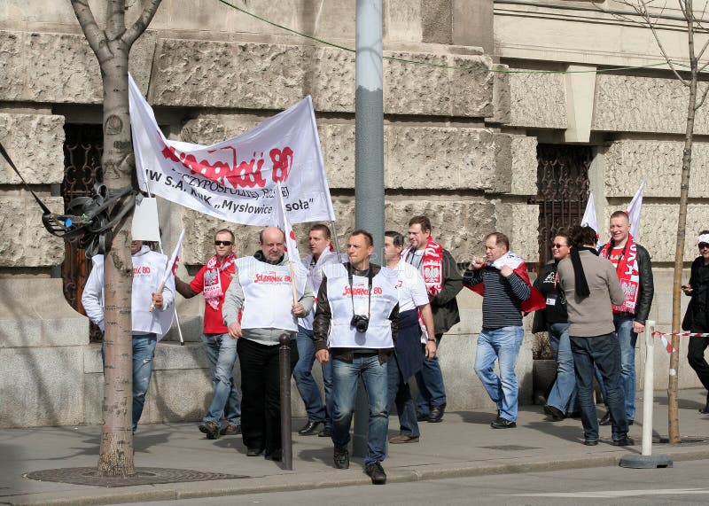 Polish Sympathy Strike by the Hungarian Government Editorial Stock ...