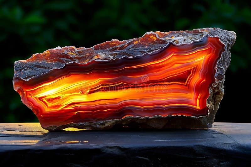 Polished Agate Stone Slice Translucent Layers Color Bands Polished ...
