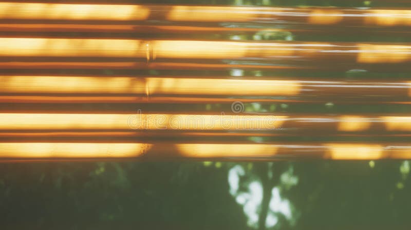 Polished Bamboo Wall with Smooth Reflection and Natural Light Stock ...