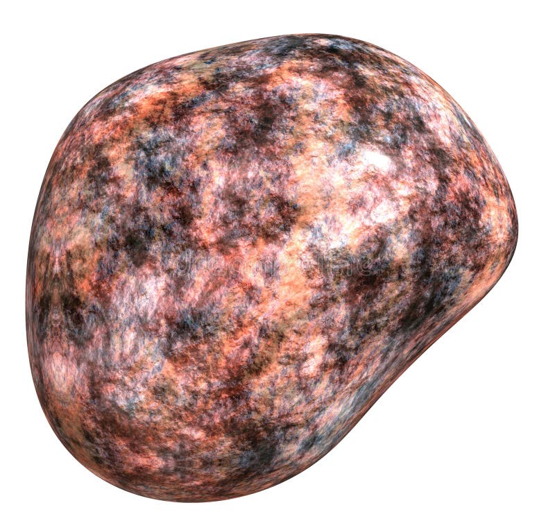 Polished Basalt Granite Pebble Stock Illustration - Illustration of ...