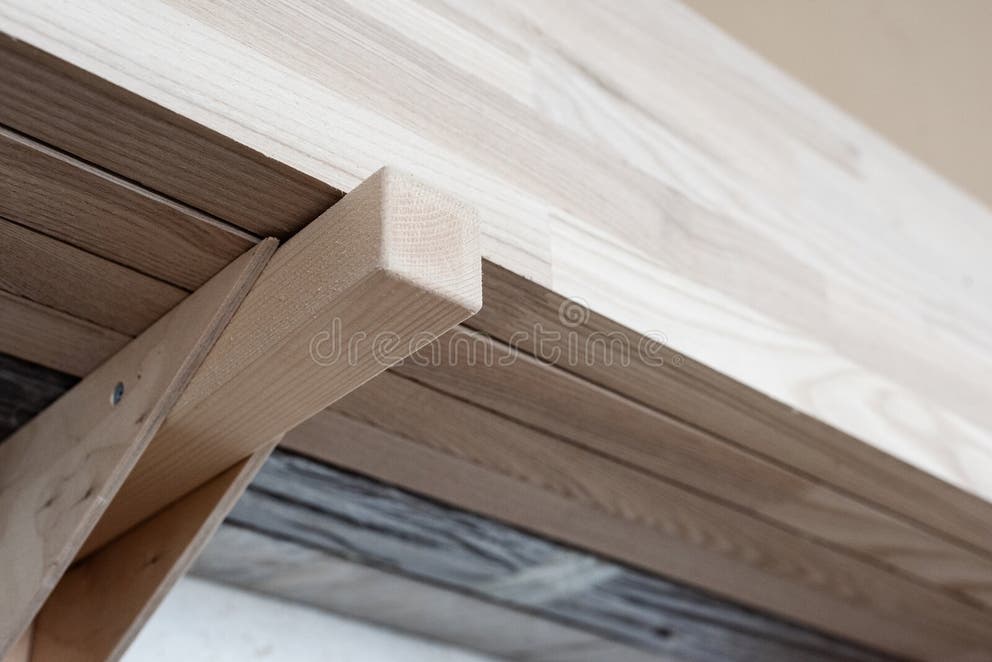 Polished Boards on a Shelf in a Carpentry Workshop Stock Image - Image ...