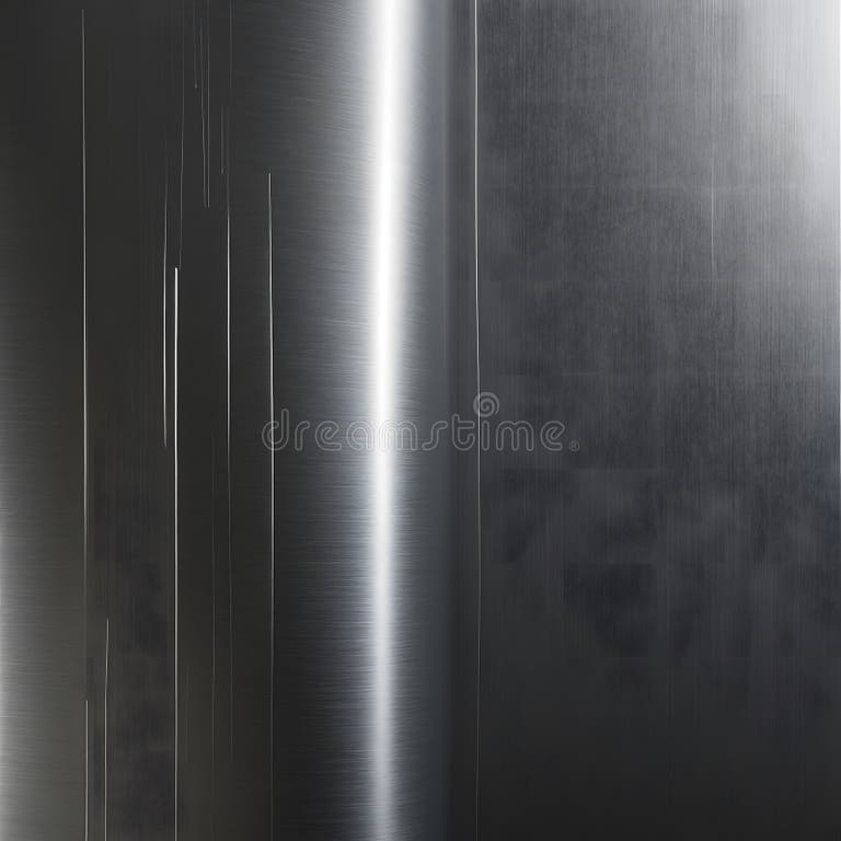 Polished Brushed Steel Texture with Subtle Light Reflection Stock Image ...